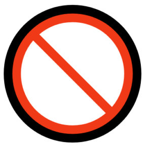 🚫 Emoji interdiction (symbole interdit) - iconoclic.fr