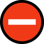 ⛔ Emoji sens interdit - iconoclic.fr